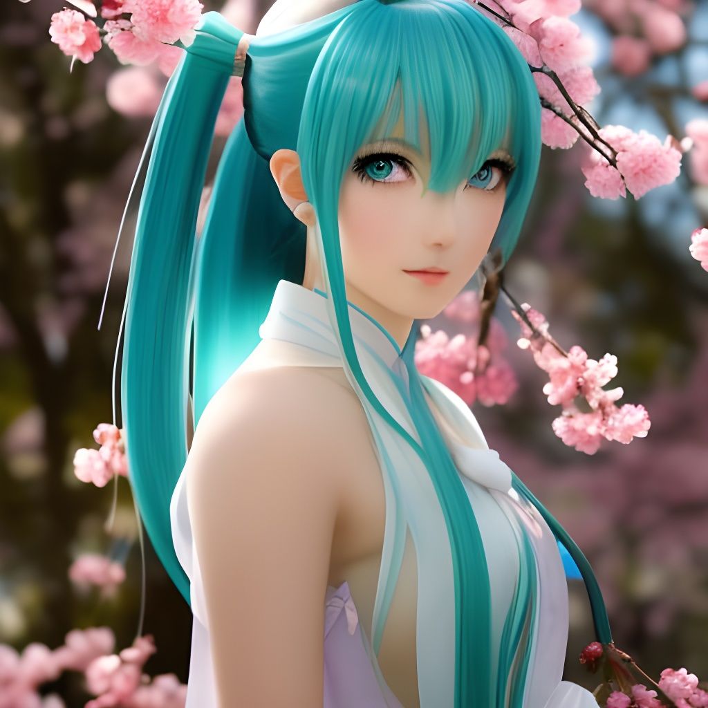 Hatsune Miku #136 - AI Generated Artwork - NightCafe Creator