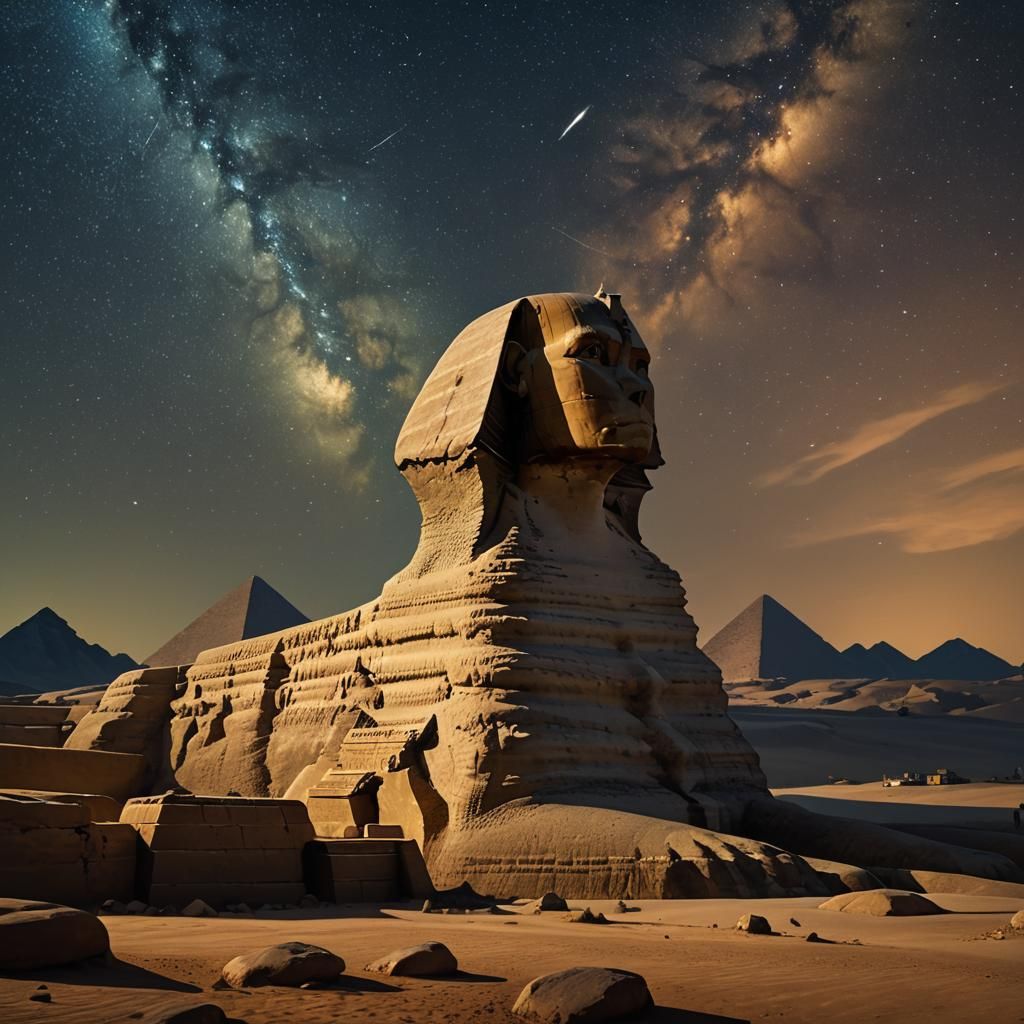 creates a very realistic of the great sphinx of Giza, ultra hd ...