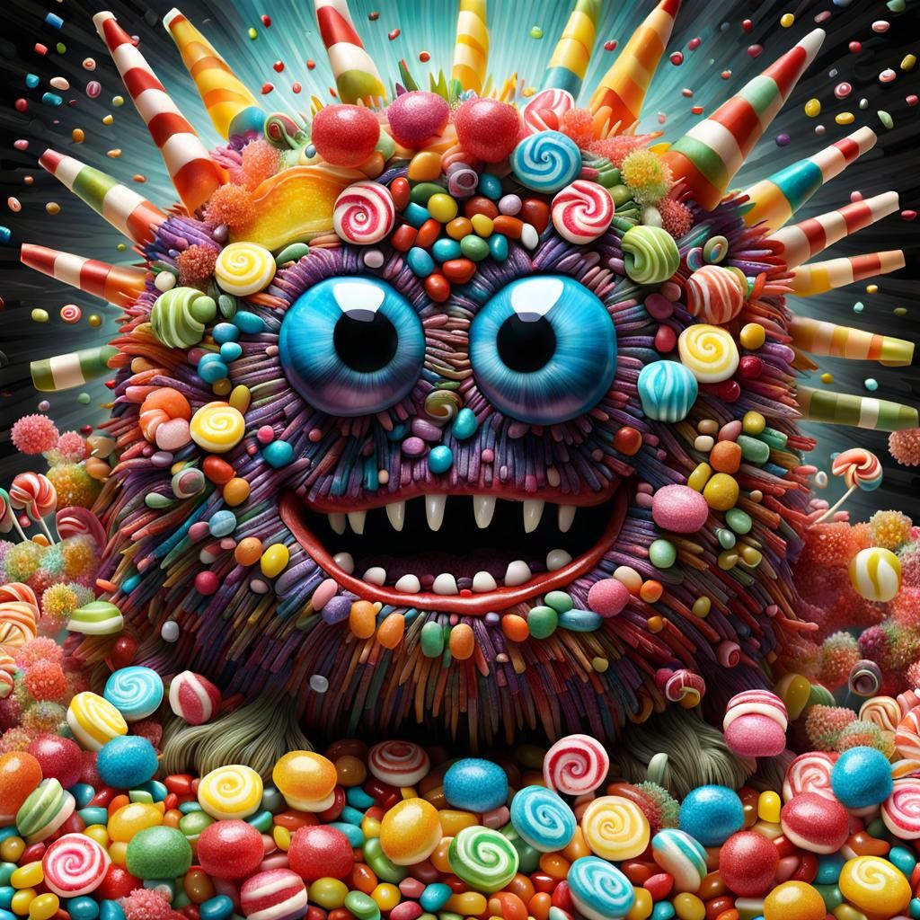 Food-Themed Worlds / Monster - AI Generated Artwork - NightCafe Creator