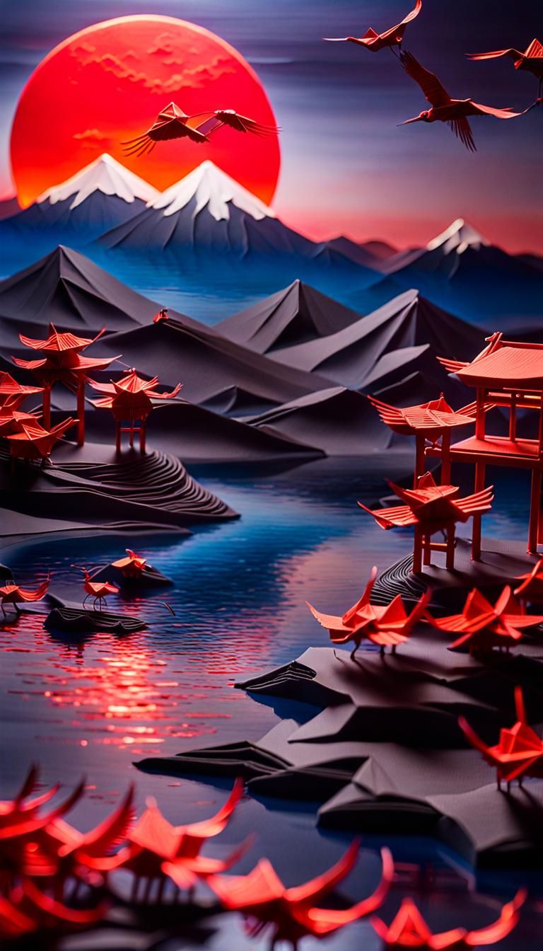 Red Sunset Pt. II - AI Generated Artwork - NightCafe Creator