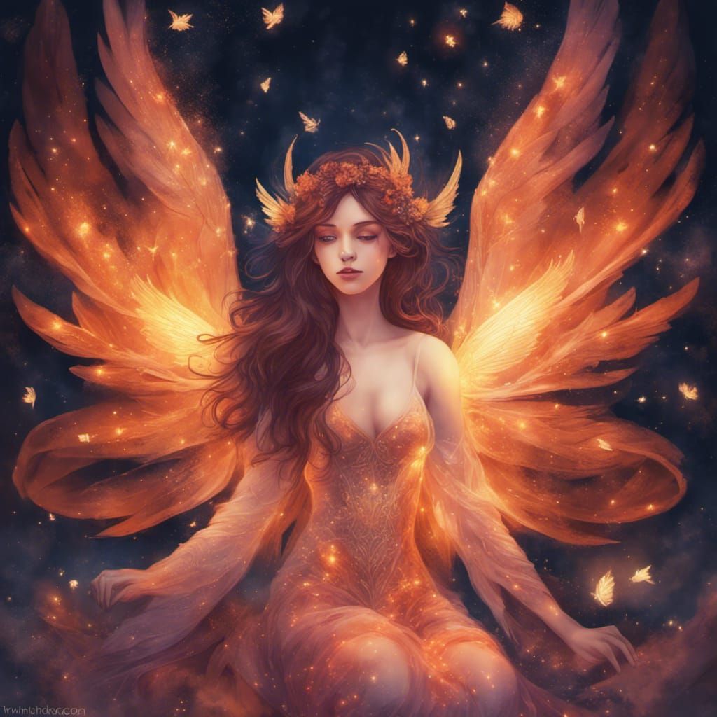Ember Sprite The Fiery Fairy's Tale - AI Generated Artwork - NightCafe Creator