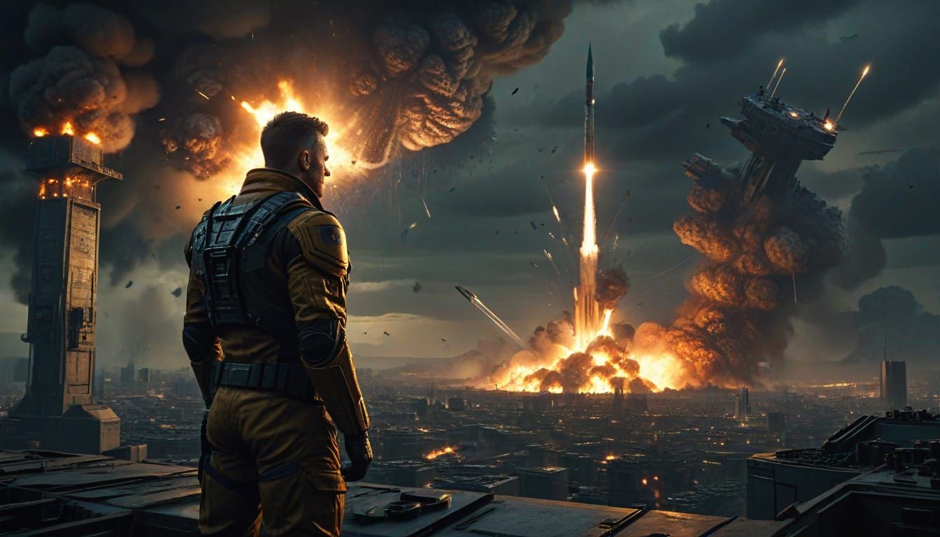 The burning control tower, The beginning of chaos