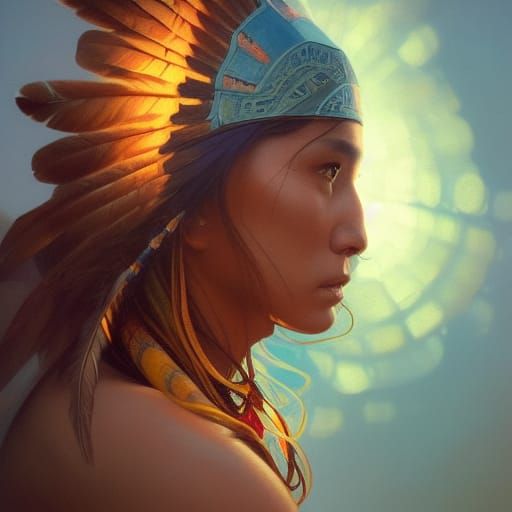 Ababinili is the Creator God, Native American - AI Generated Artwork ...