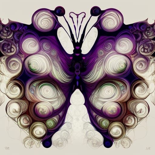 Fibonacci Butterfly - AI Generated Artwork - NightCafe Creator