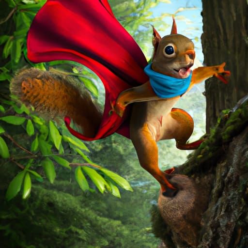 Super Squirrel! - AI Generated Artwork - NightCafe Creator