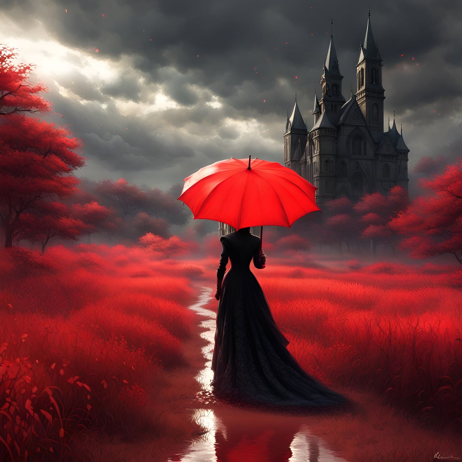 Blood walk - AI Generated Artwork - NightCafe Creator