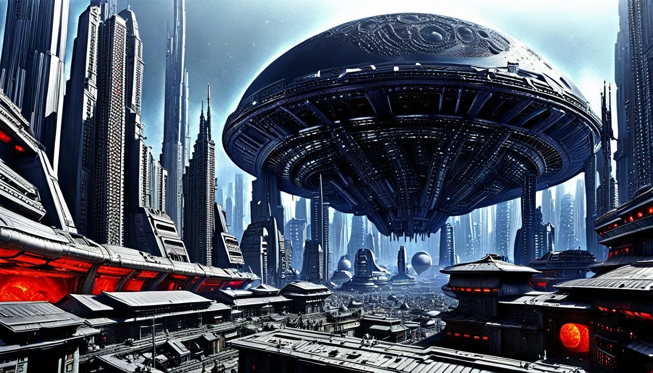 Alien Mega City - AI Generated Artwork - NightCafe Creator