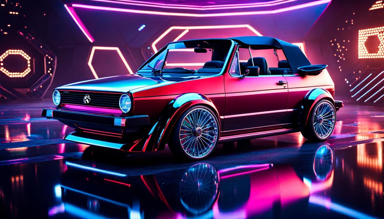 Vw Golf 1 Convertible - AI Generated Artwork - NightCafe Creator