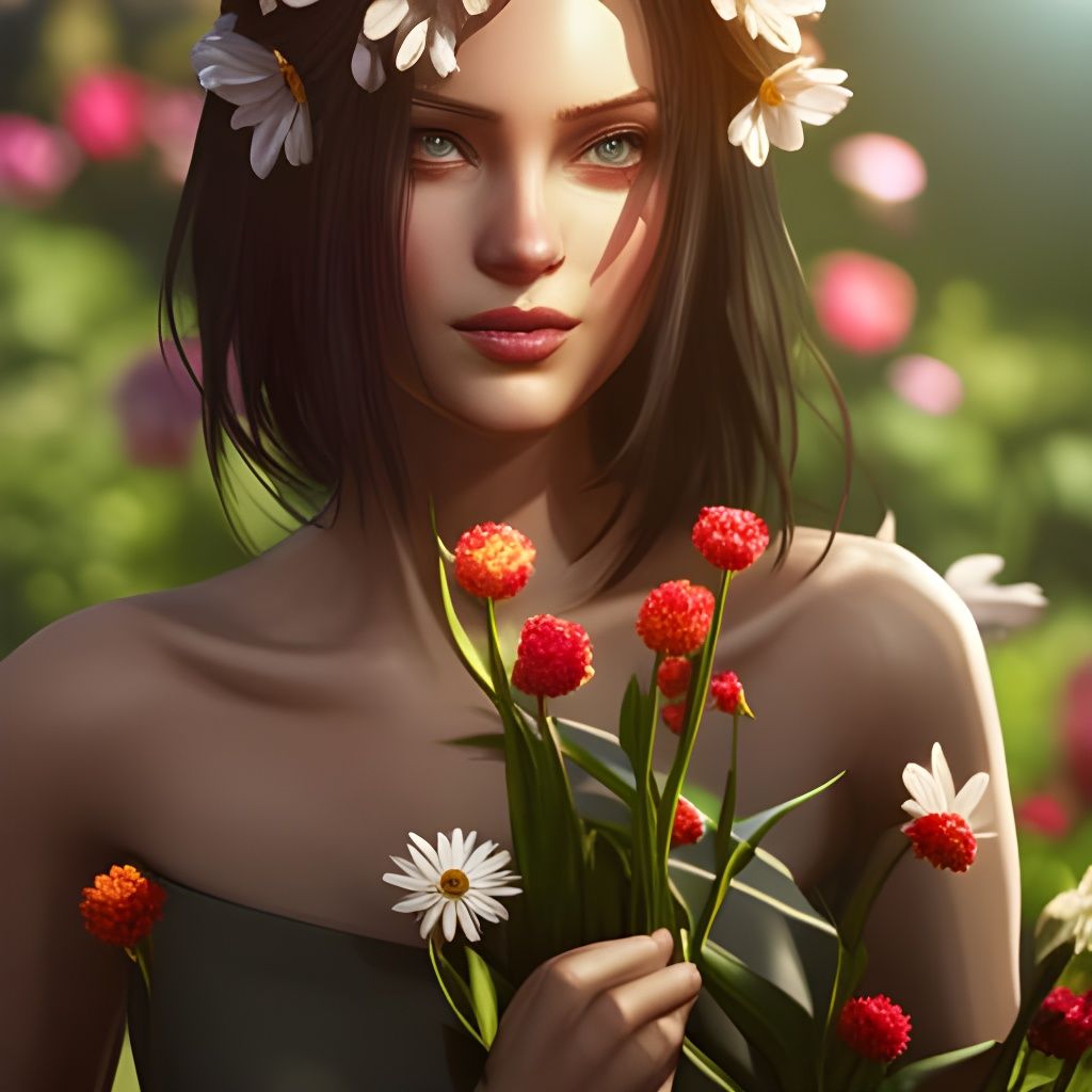 Summer Garden 4 - AI Generated Artwork - NightCafe Creator