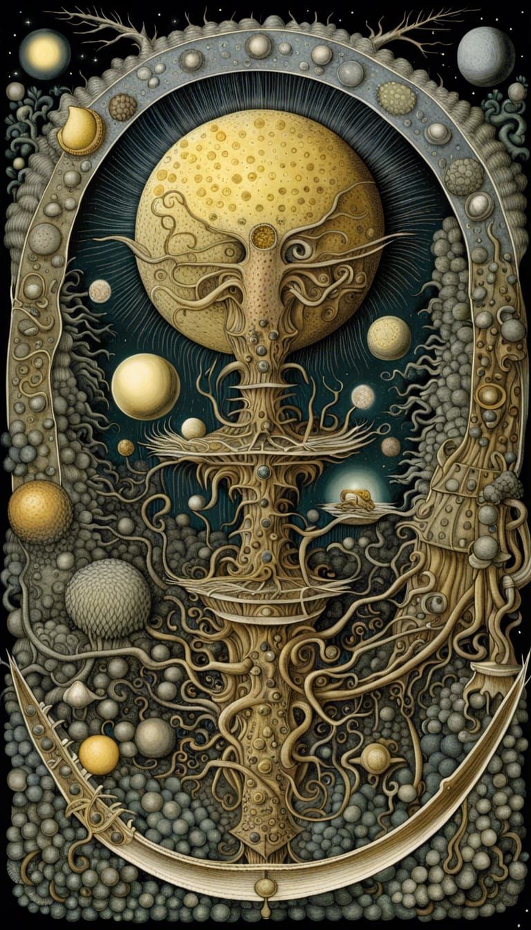 The Moon: Codex Seraphinianus : r/nightcafe