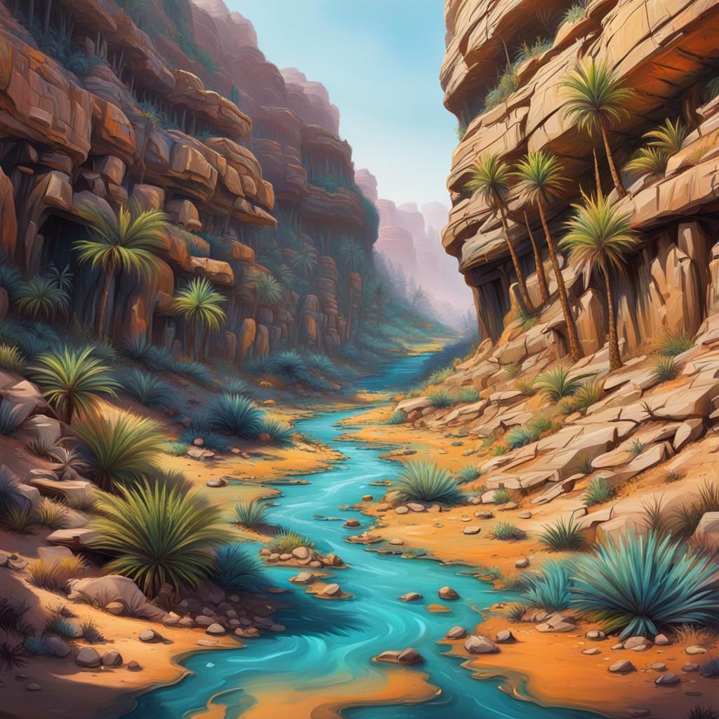 Wadi - AI Generated Artwork - NightCafe Creator