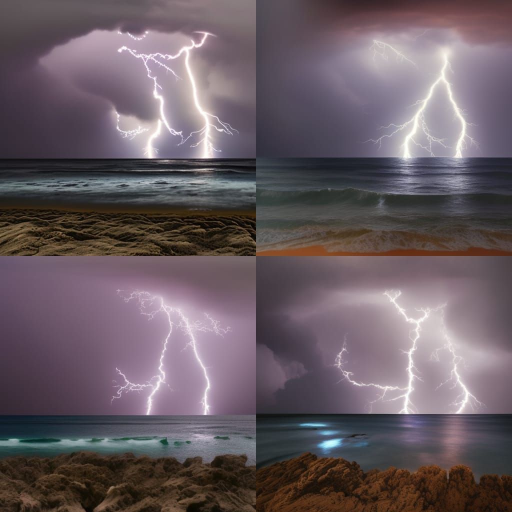 Lightning - AI Generated Artwork - NightCafe Creator