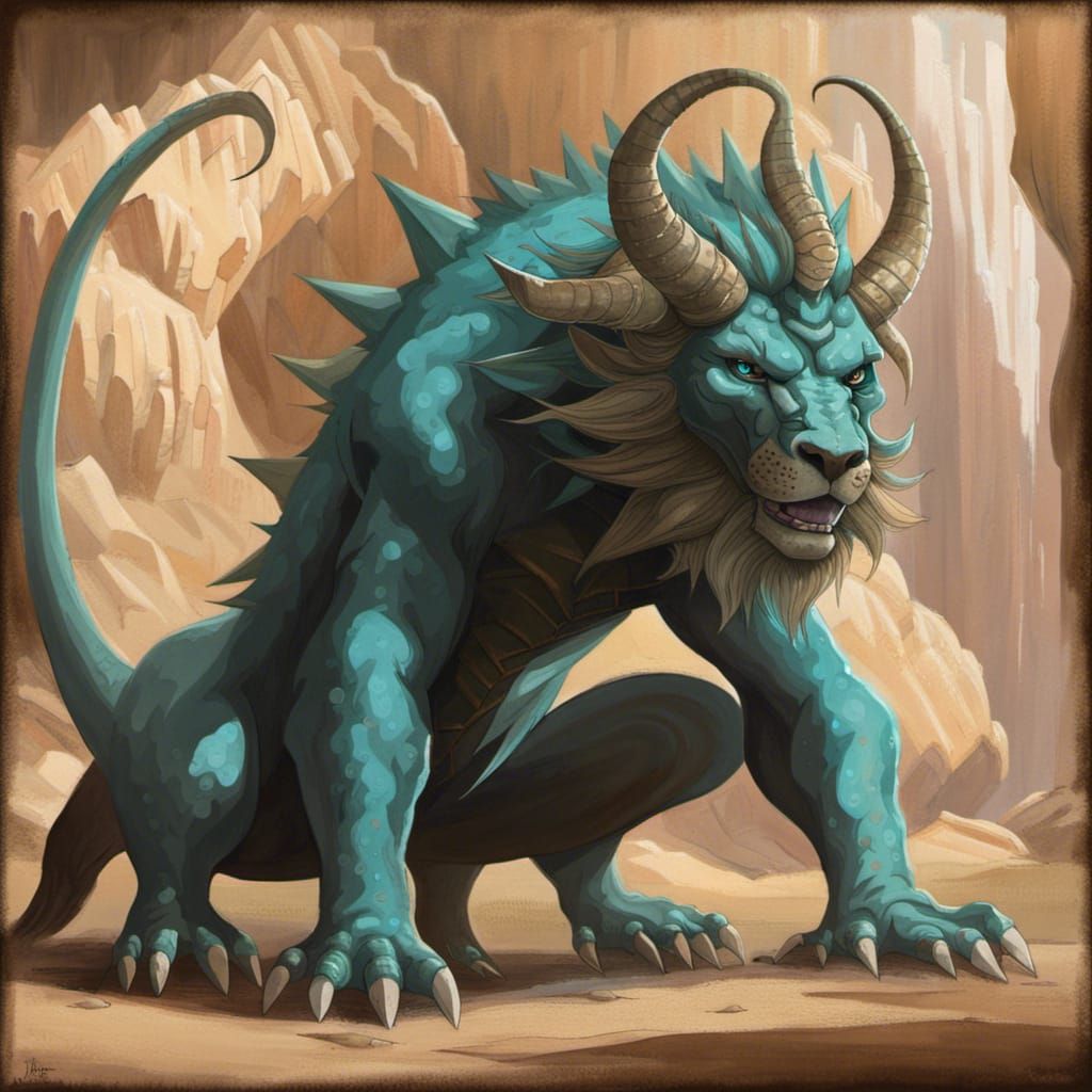 lizard lion thing lol - AI Generated Artwork - NightCafe Creator
