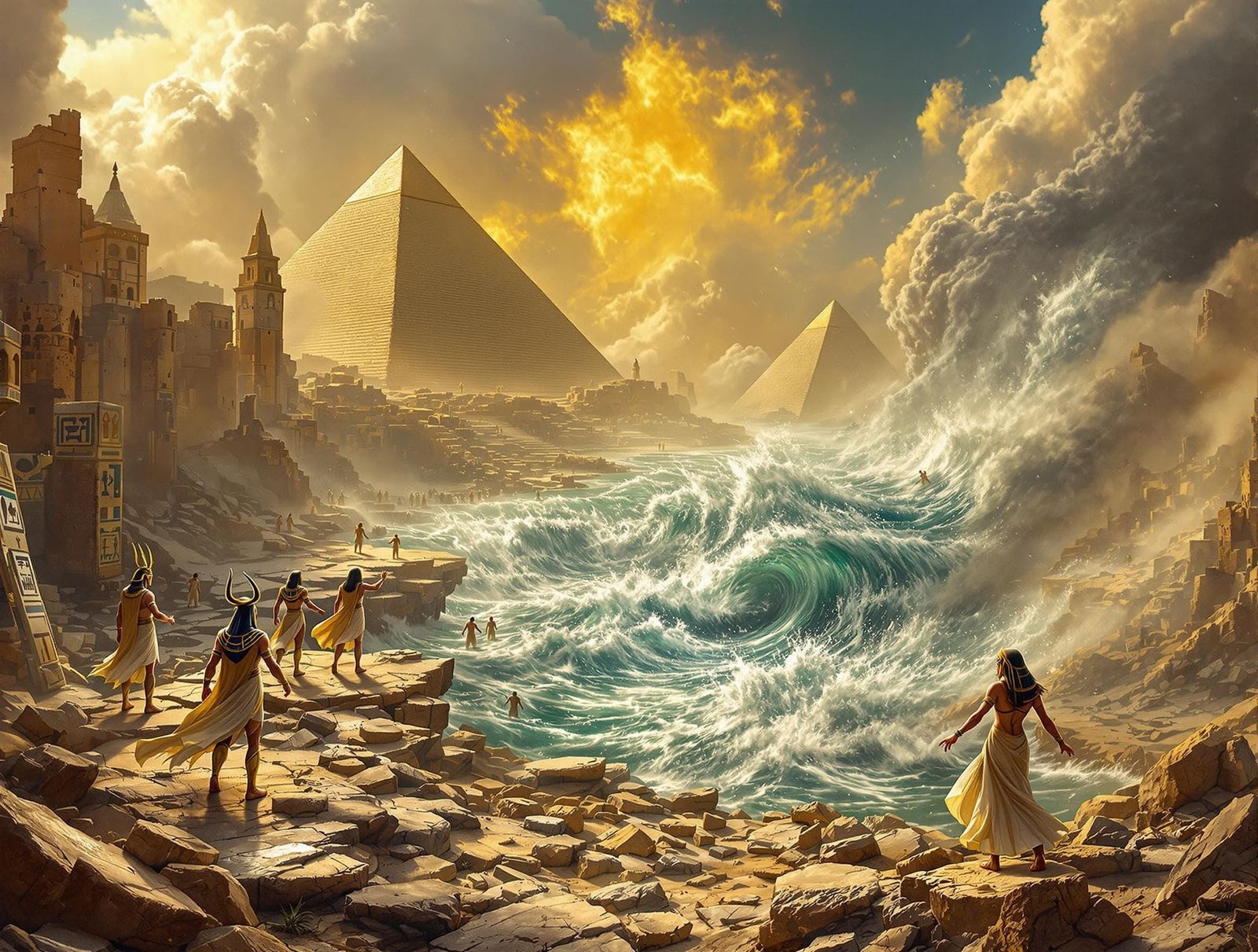 An epic battle between Egyptian gods and Mesopotamian gods at the ...