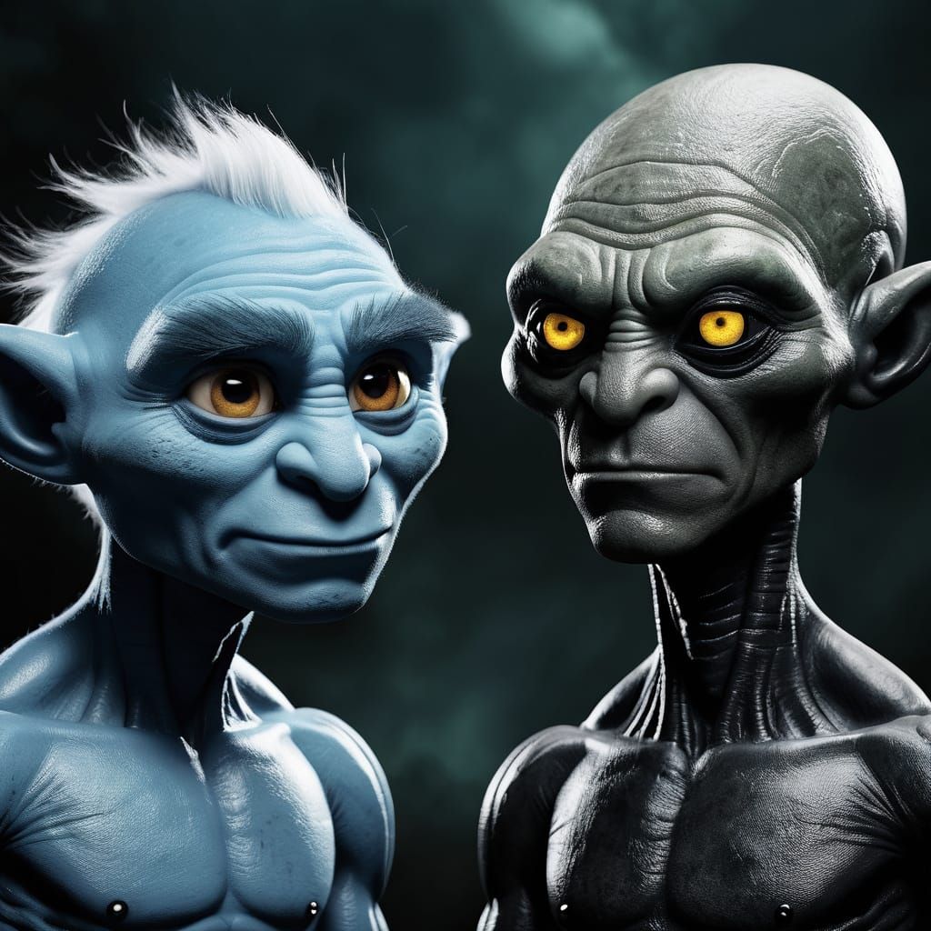 Trolls and Black Eyed Alien - Mysterious Encounter Between T...