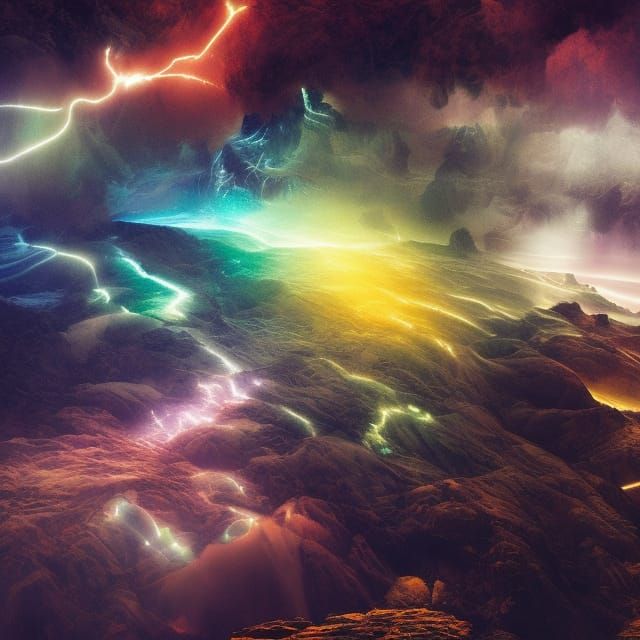 Overwhelming and Massive Light Show - AI Generated Artwork - NightCafe ...