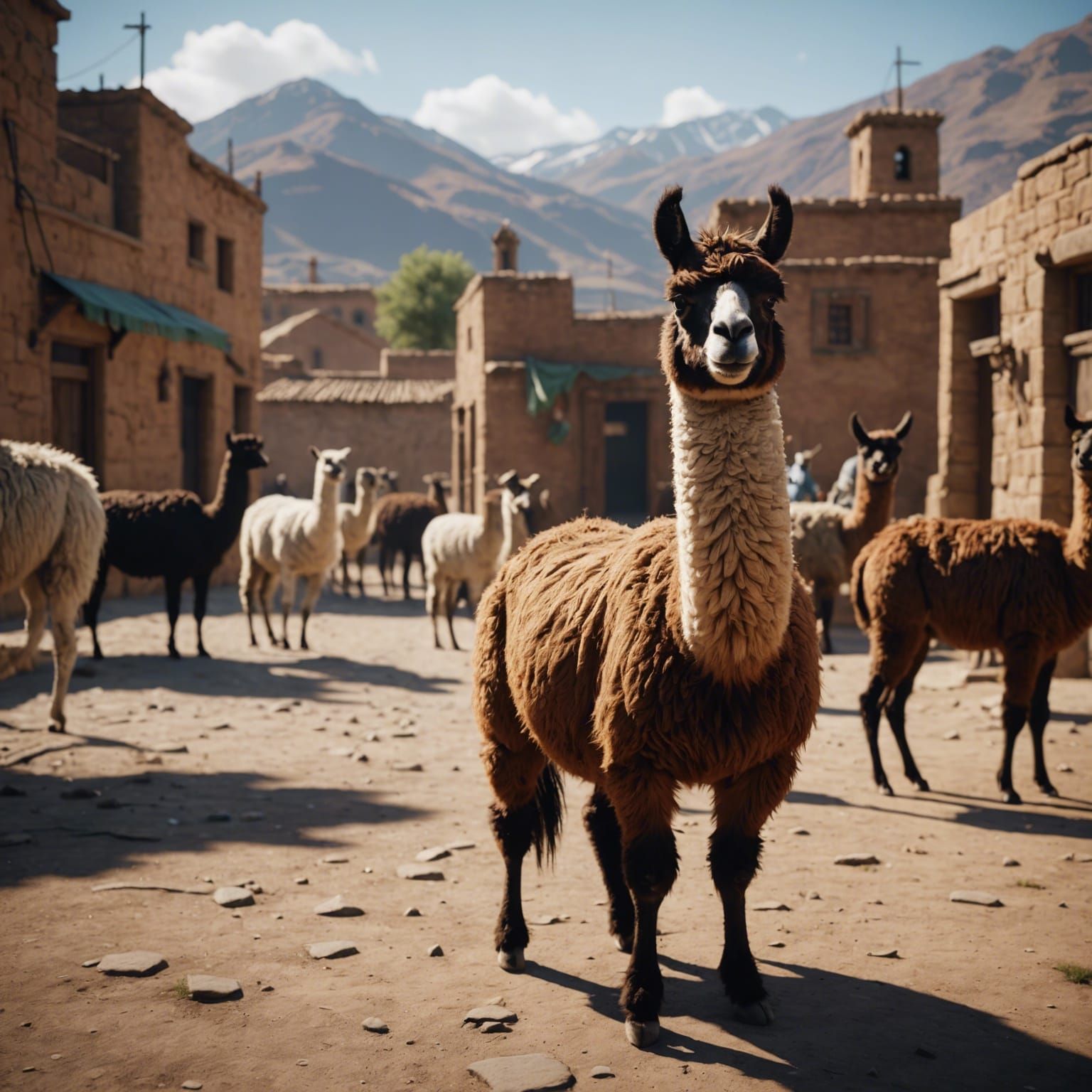 Demon llama? Where!? - AI Generated Artwork - NightCafe Creator