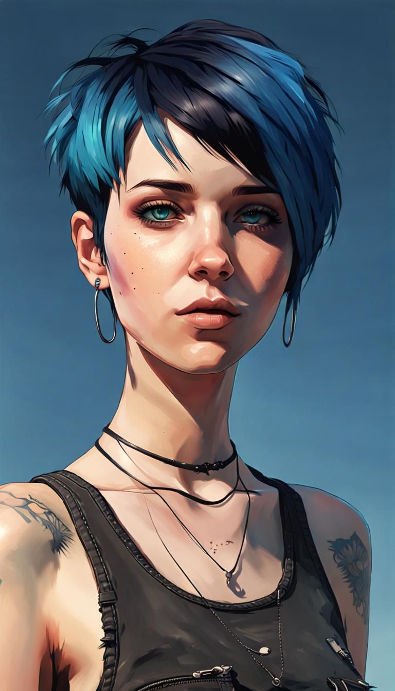 Pixie cut - AI Generated Artwork - NightCafe Creator