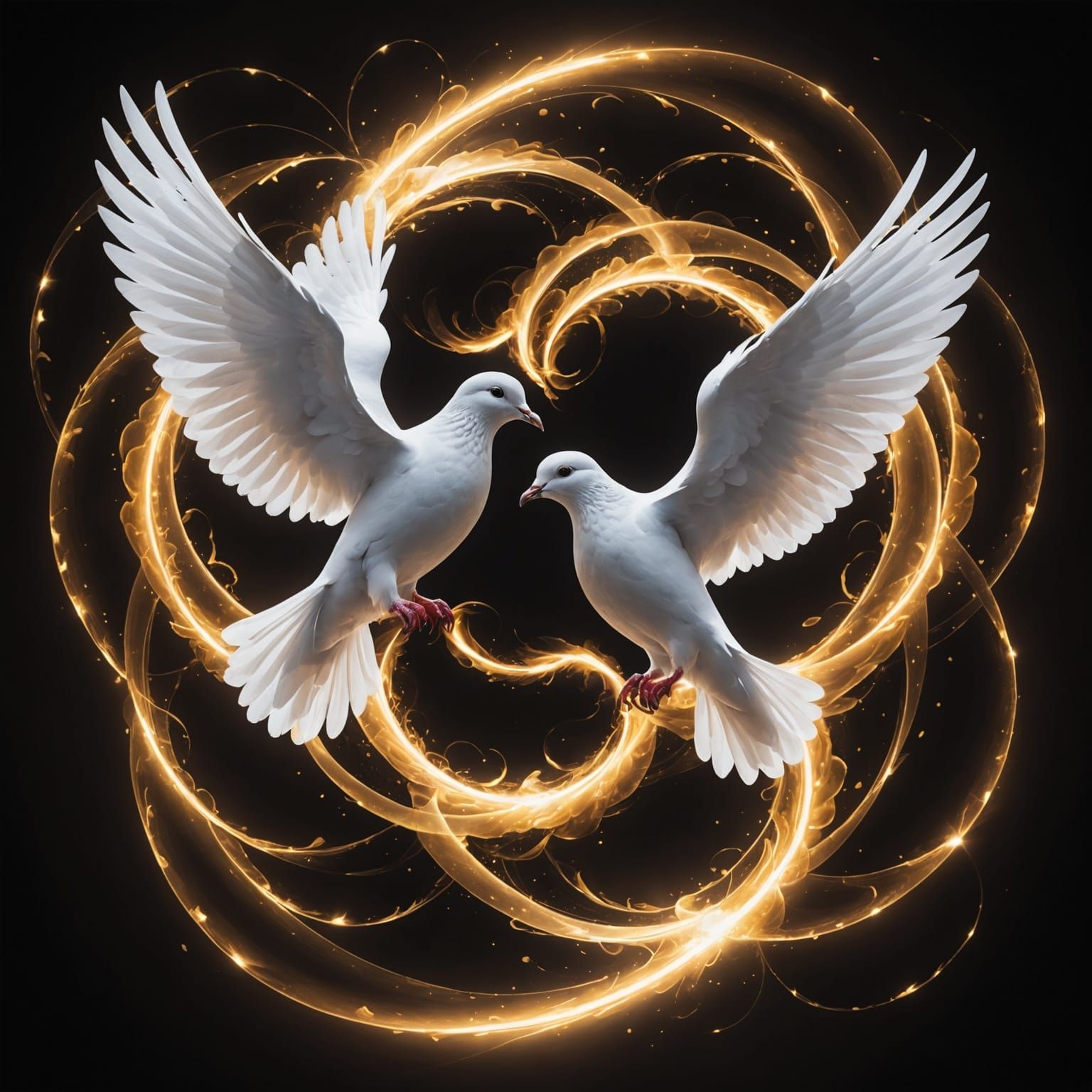 The Infinite Flight of Love - Ethereal Doves Form Infinity S...