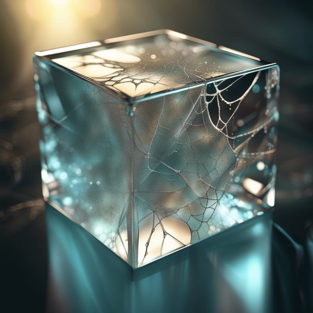 Clouded Cube - AI Generated Artwork - NightCafe Creator