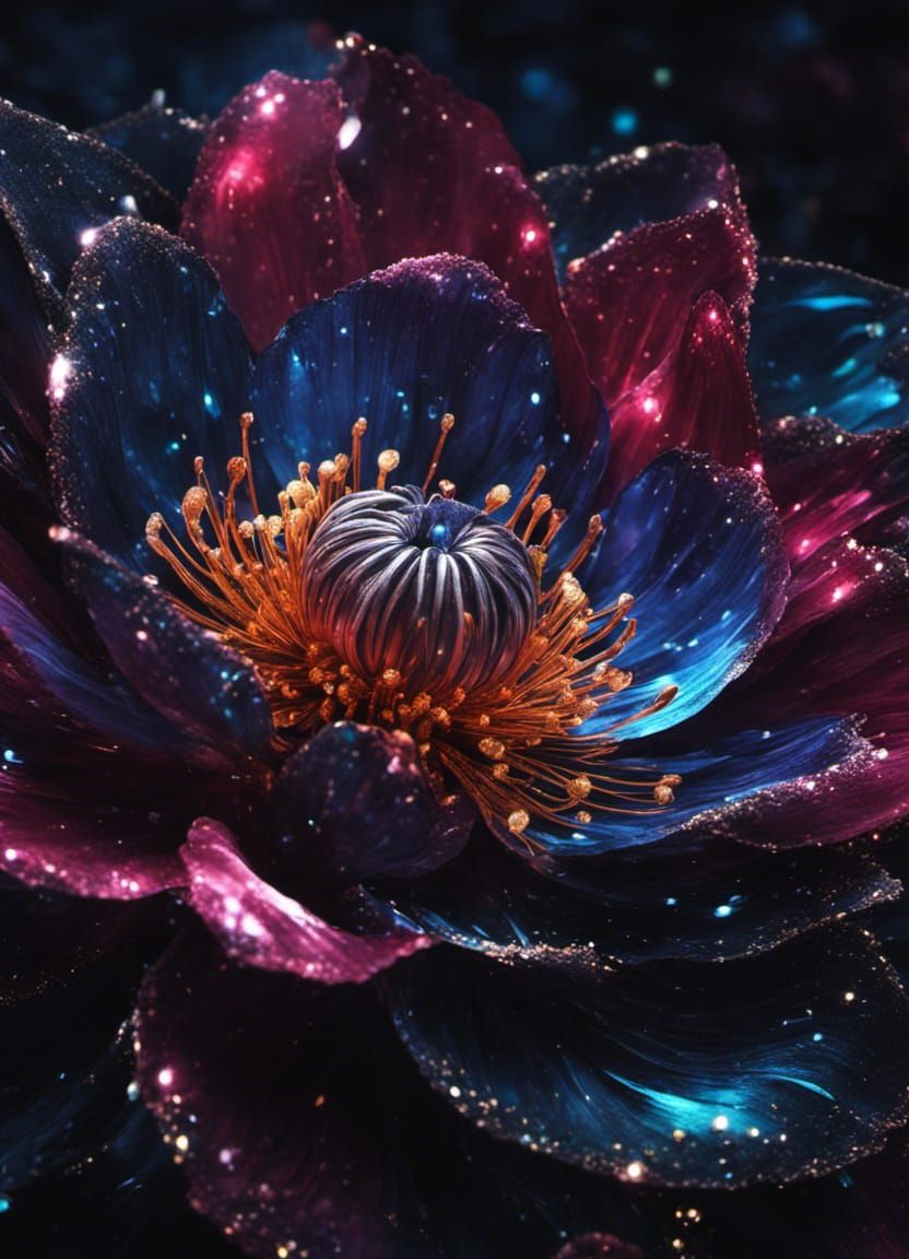 The Night Flower - AI Generated Artwork - NightCafe Creator