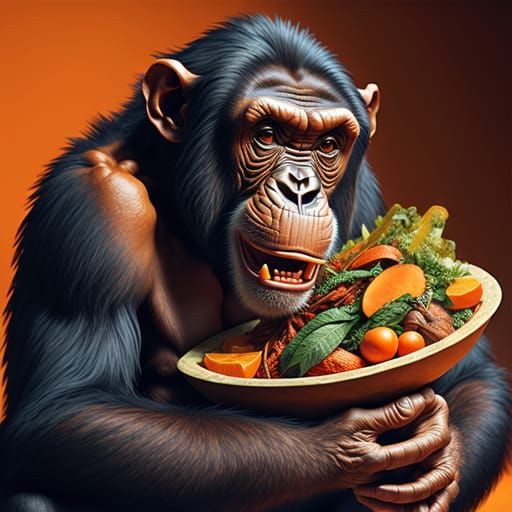 Happy Chimp - AI Generated Artwork - NightCafe Creator