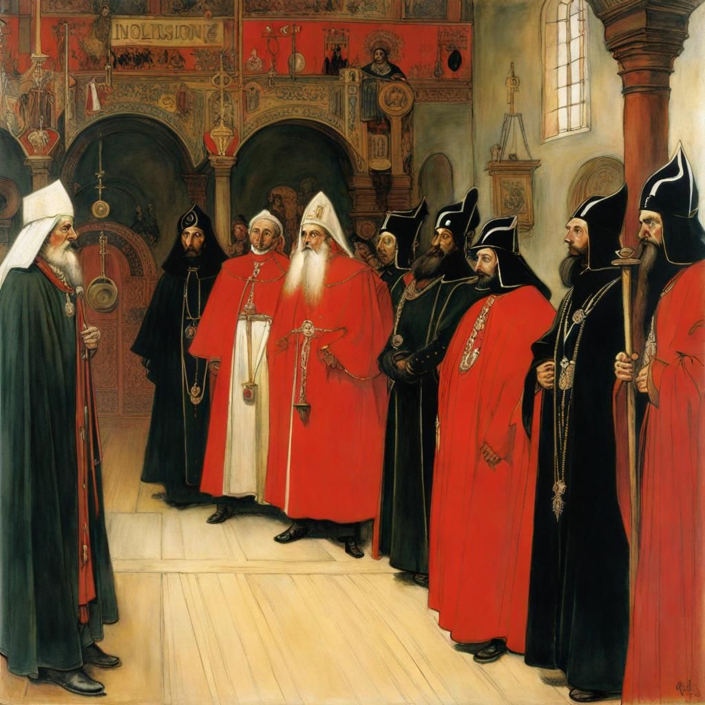 "Nobody Expects the Spanish Inquisition" by Carl Larsson - AI Generated ...