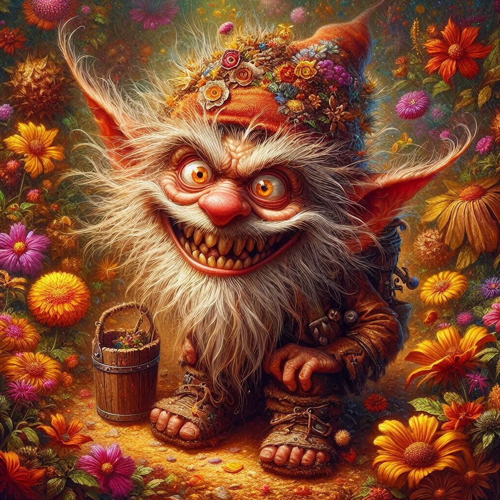 Crazy Gnome - AI Generated Artwork - NightCafe Creator