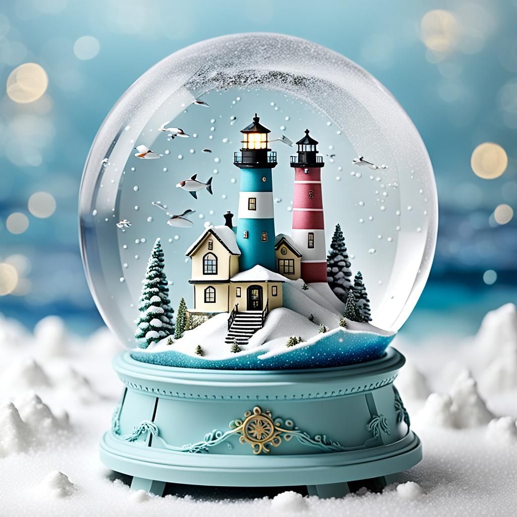 Nautical snow globe - AI Generated Artwork - NightCafe Creator