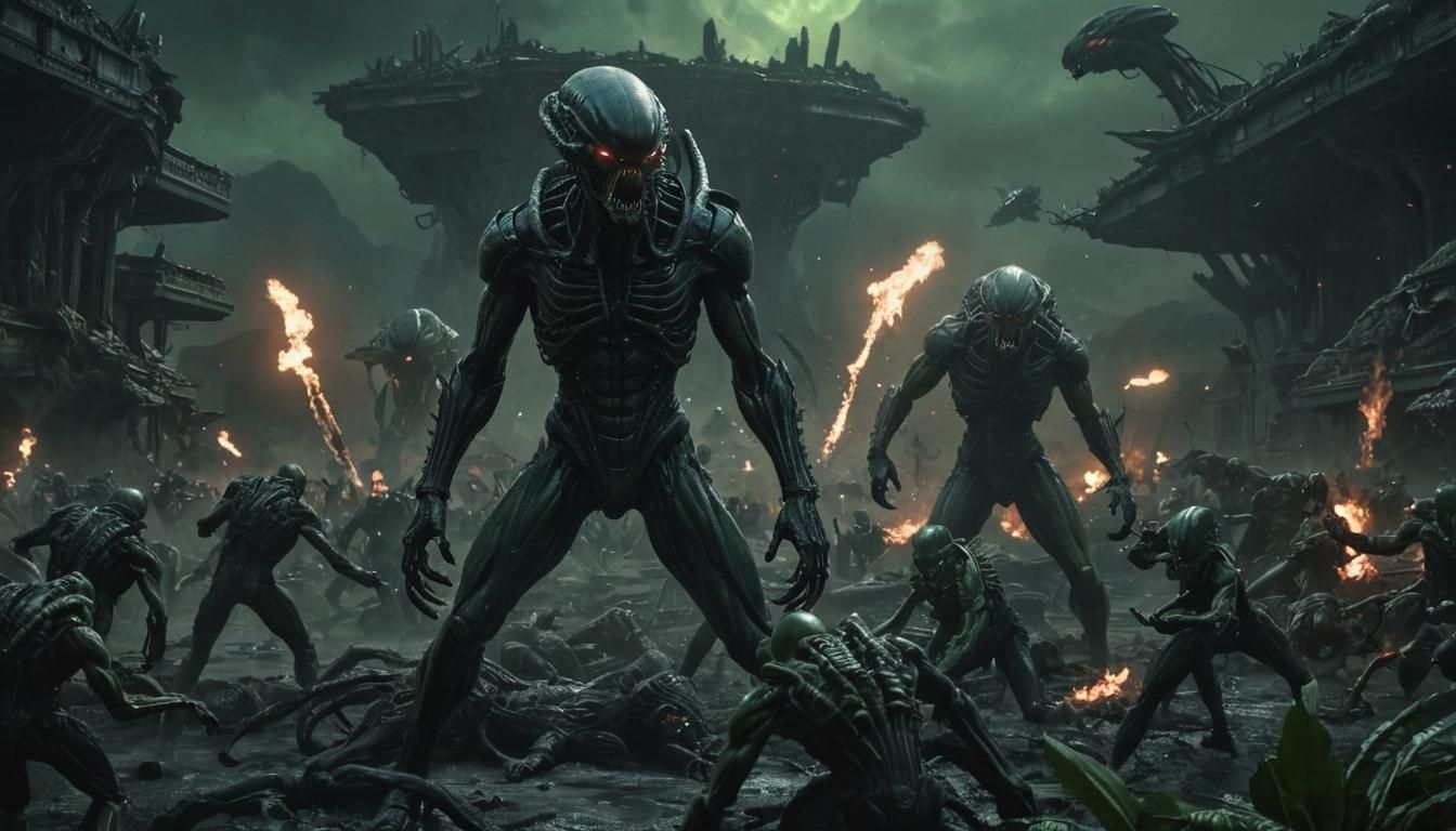 Alien War - AI Generated Artwork - NightCafe Creator