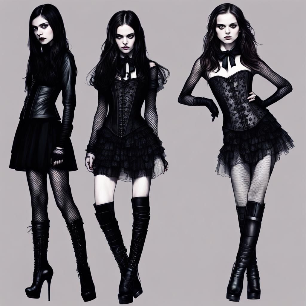 Gothic Catwalk - AI Generated Artwork - NightCafe Creator