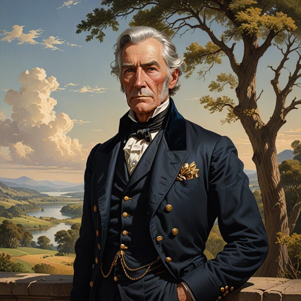 Captain Joseph Alden Junior - English Gentleman in 1832 Coun...