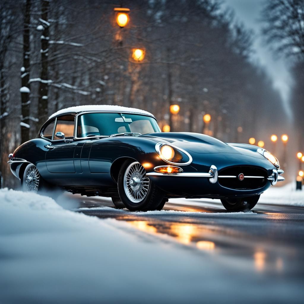Jaguar E Type. - AI Generated Artwork - NightCafe Creator