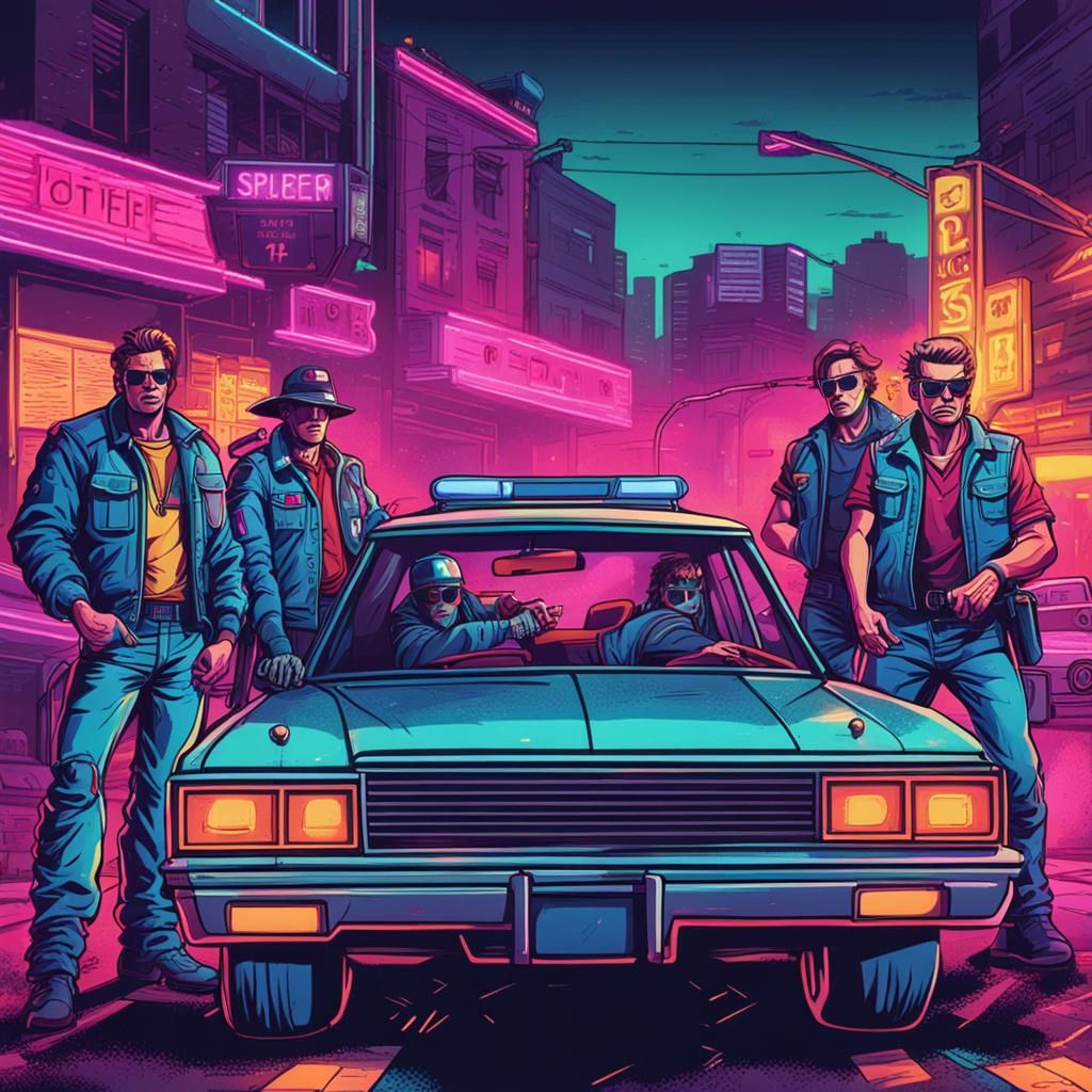 Tough looking gang cops wearing jeans and protective vests arresting ...