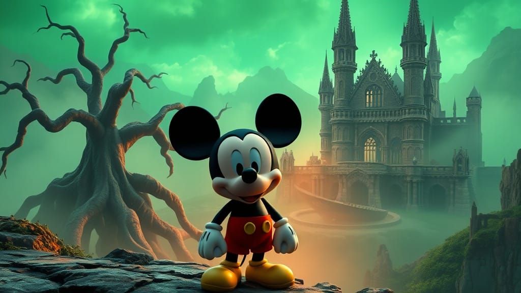 Gothic Fantasy Realm: Ancient Giants and Twisted R... - AI Art