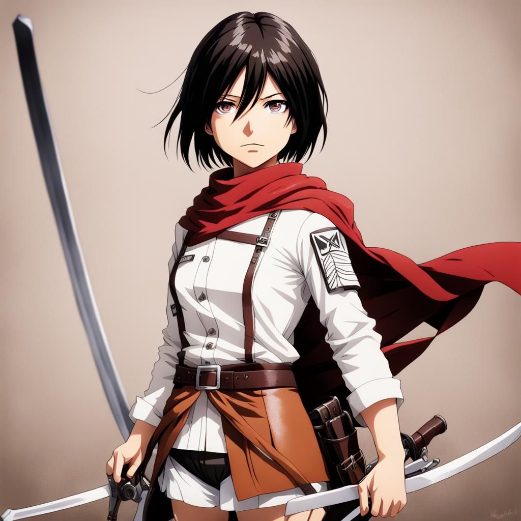 Mikasa Ackerman - AI Generated Artwork - NightCafe Creator