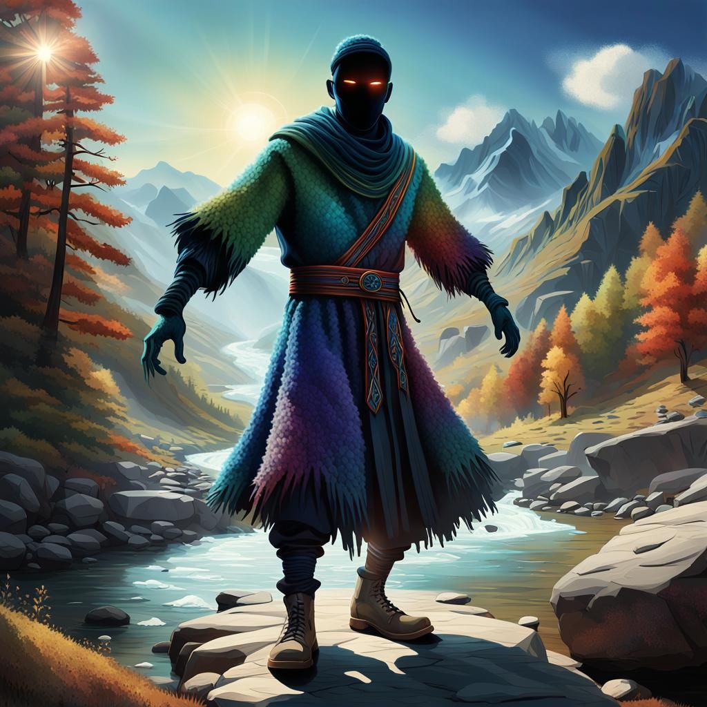 The Wooly Shadow Man. - AI Generated Artwork - NightCafe Creator