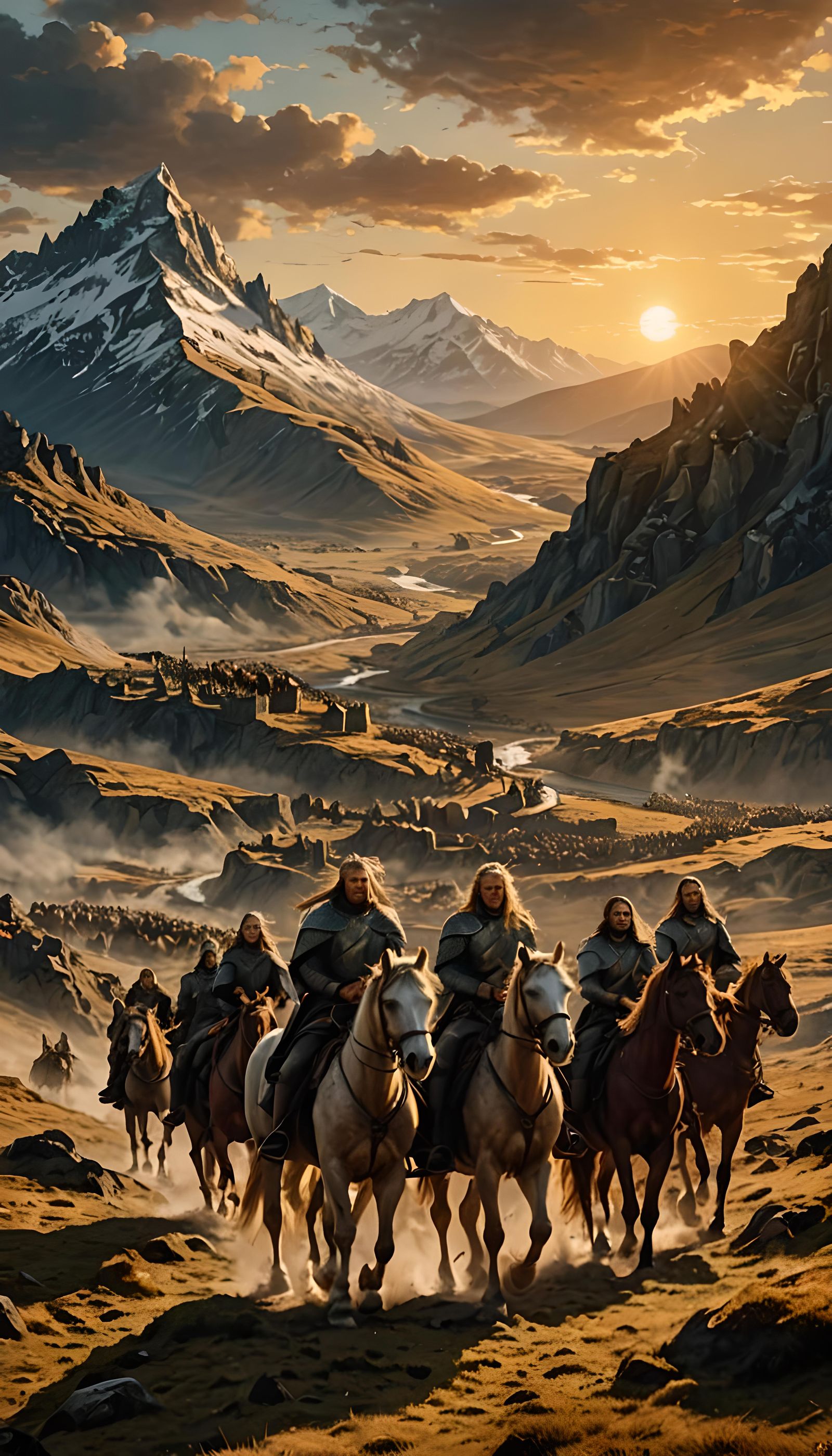 Riders of the Rohirrim - AI Generated Artwork - NightCafe Creator