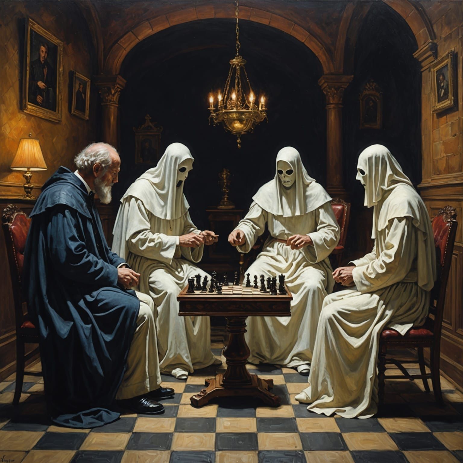 3 VS 1 - AI Generated Artwork - NightCafe Creator