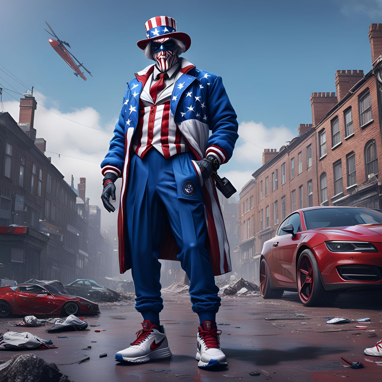 Roadman Uncle Sam - AI Generated Artwork - NightCafe Creator