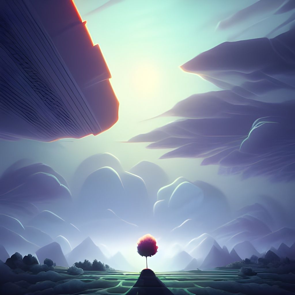 Lonely Tree - AI Generated Artwork - NightCafe Creator