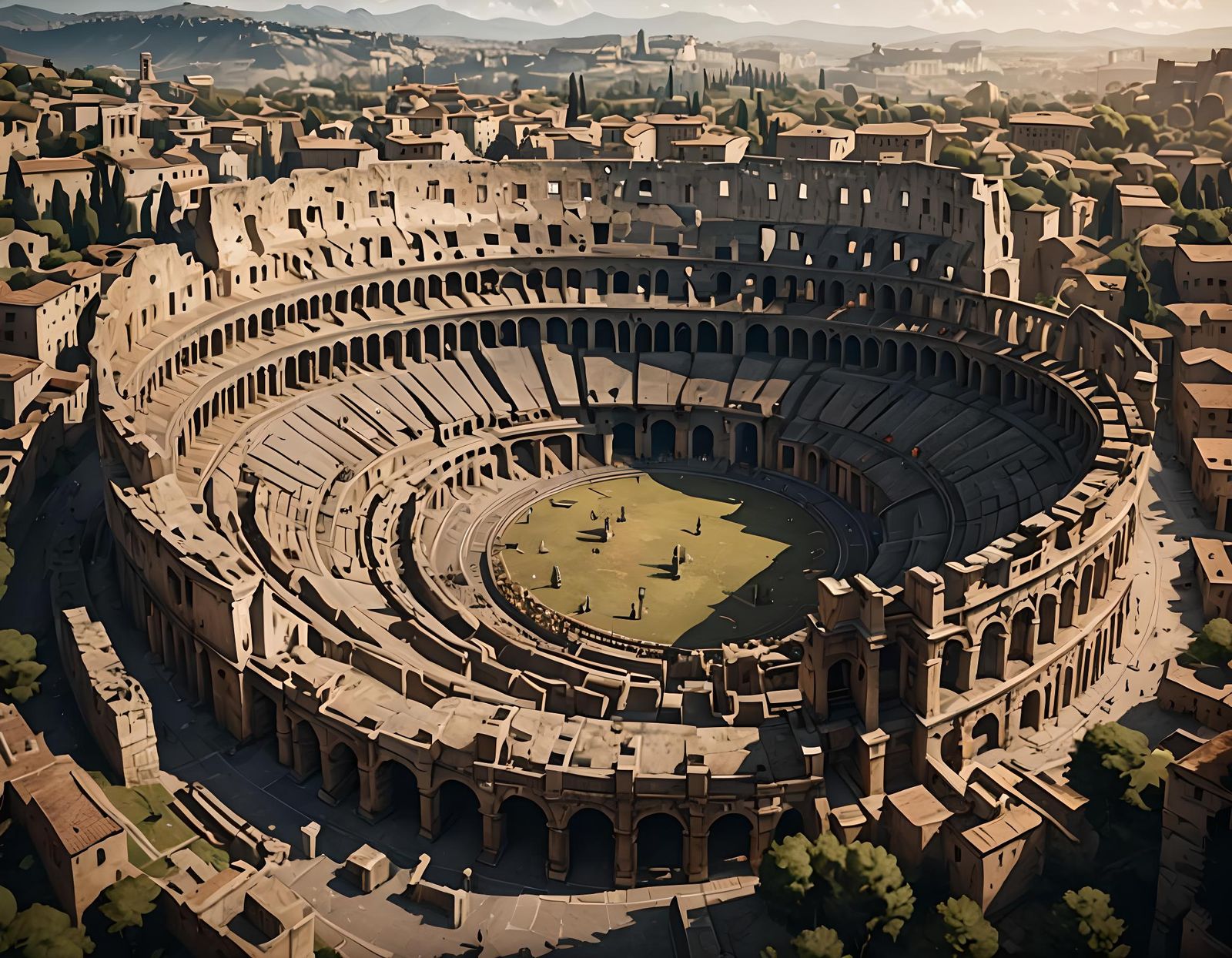 Roman Coliseum - AI Generated Artwork - NightCafe Creator