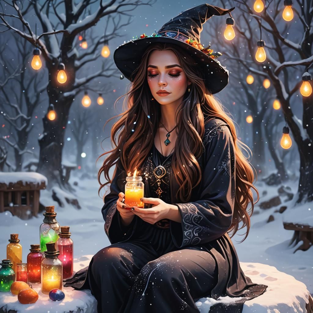 V Witch Attic - Magic Fantasy Art - User on NightCafe Creator ...