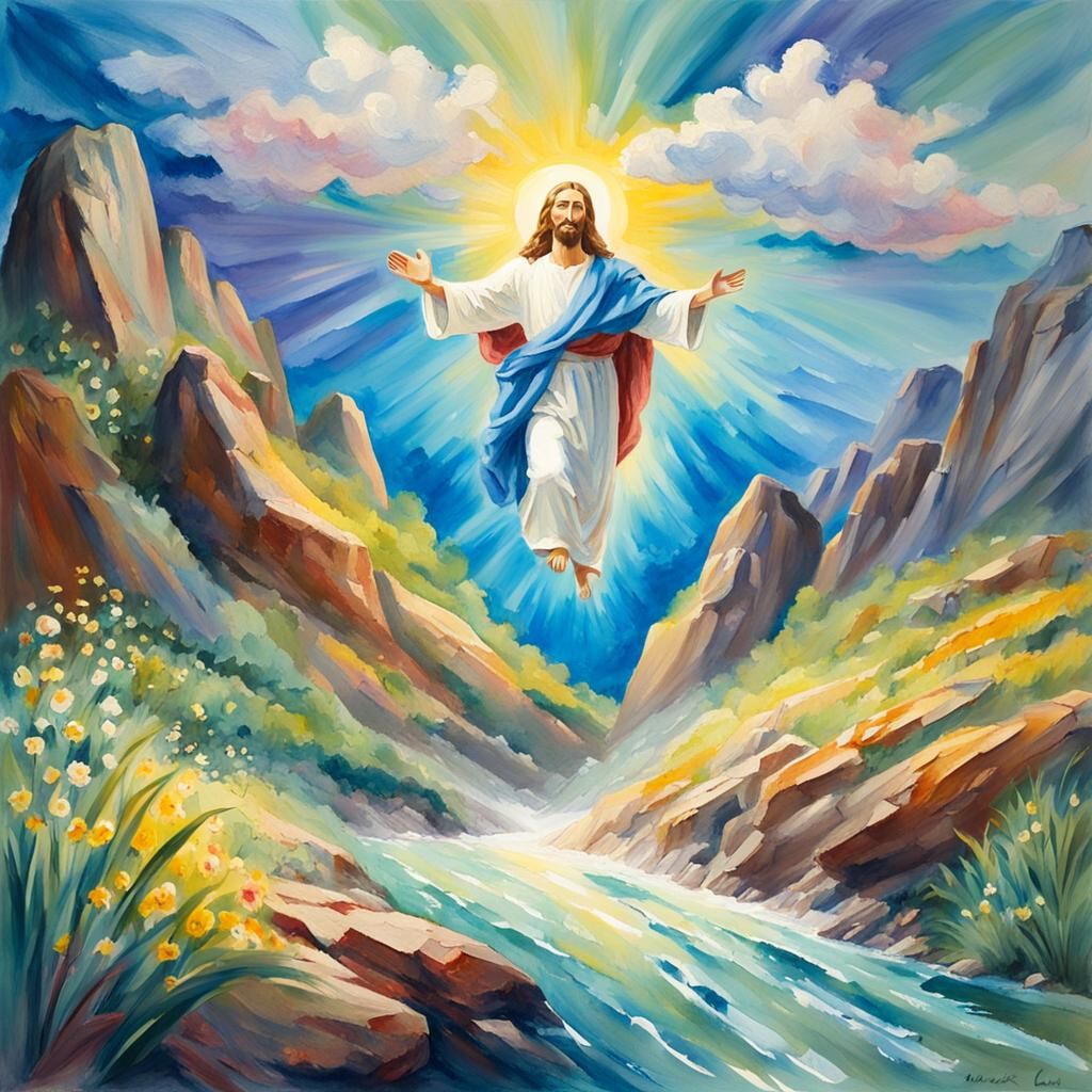 Jesus has risen! - AI Generated Artwork - NightCafe Creator