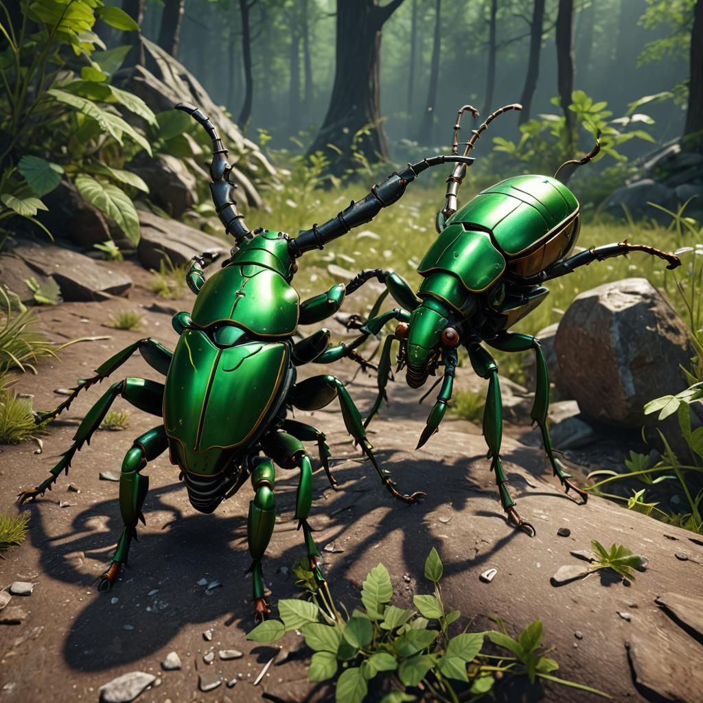 Robot Bugs - AI Generated Artwork - NightCafe Creator