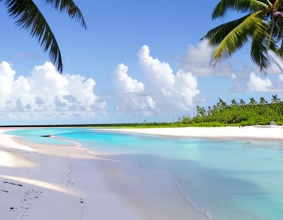tabwakea beach kiribati - AI Generated Artwork - NightCafe Creator