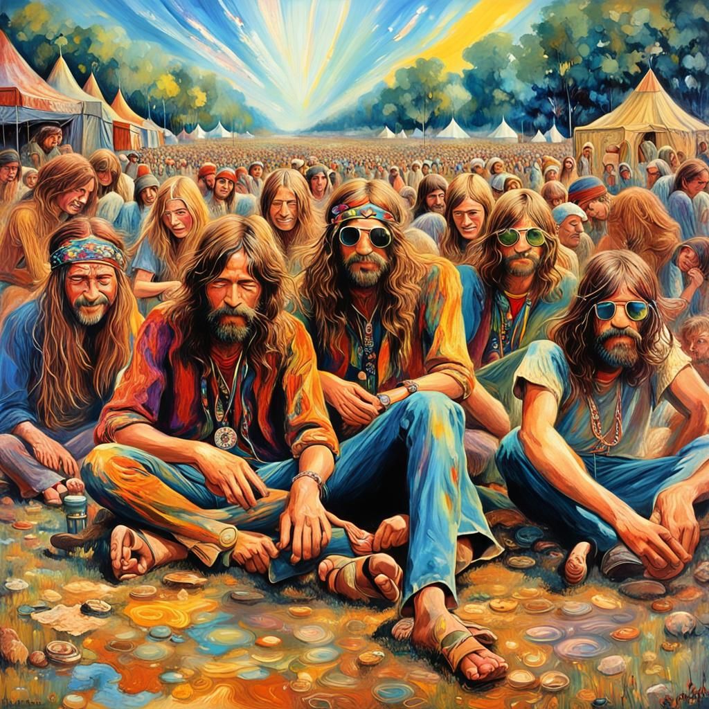 Woodstock 1969 - AI Generated Artwork - NightCafe Creator