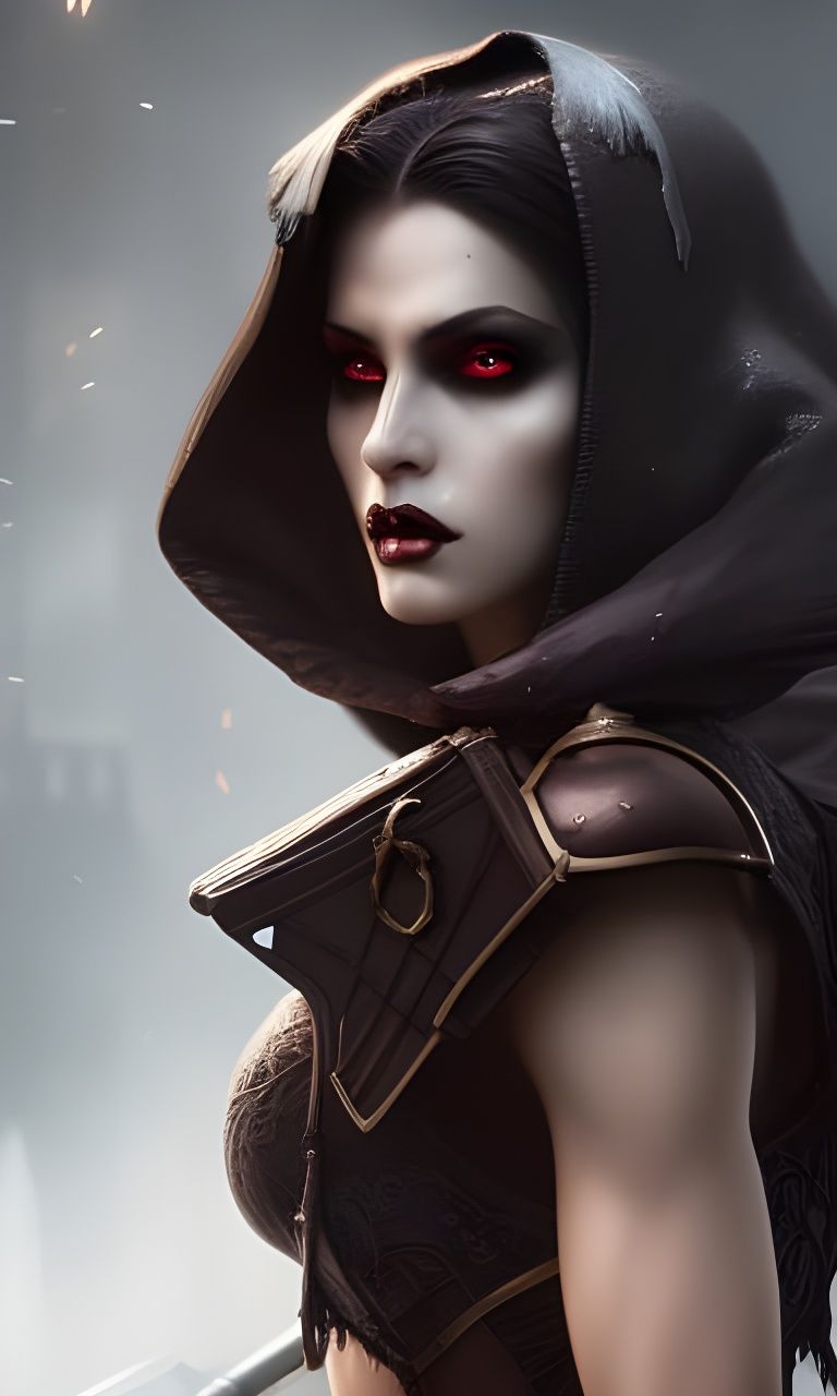 Anette, Vampire Assassin - AI Generated Artwork - NightCafe Creator