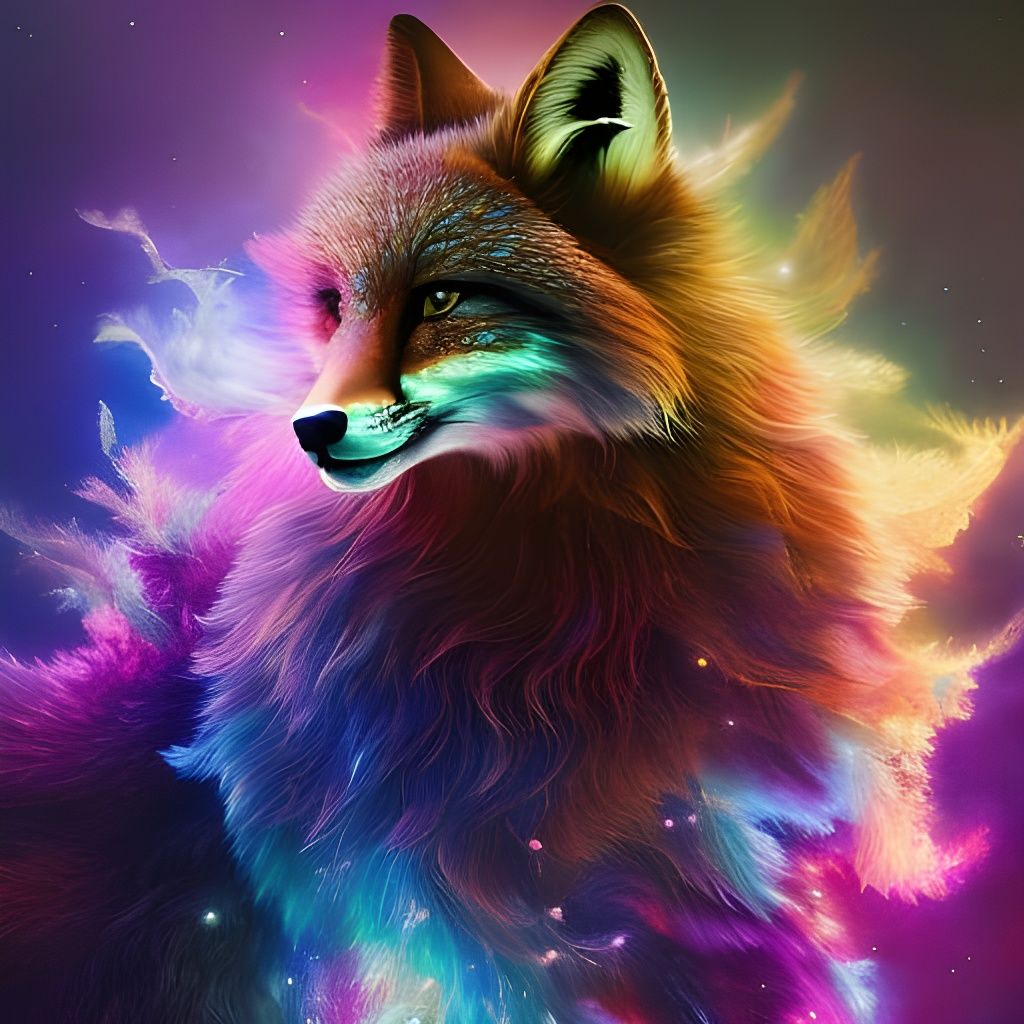 Celestial Fox - AI Generated Artwork - NightCafe Creator