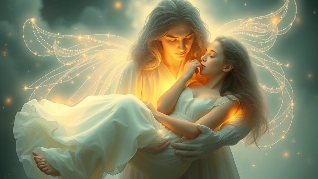 Astral Guardian Enfolds the Slumbering Dreamer in ... - AI Art